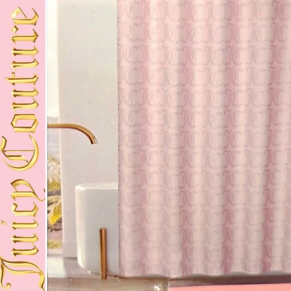 Juicy Couture | Bath | Juicy Couture Home Jc Logo Shower Curtain | Poshmark